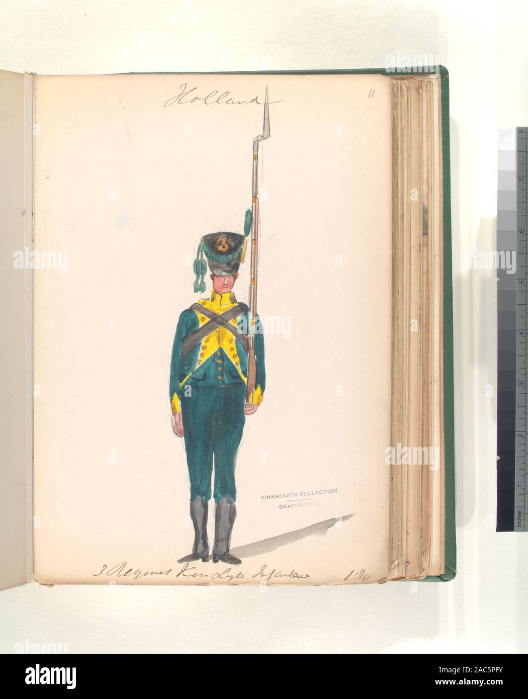 Soldier of Holland, Dutch, 3e (Derde) Regiment K L Infanterie Draper ...