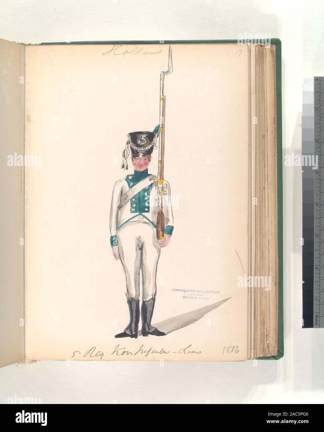 Soldier of Holland, Dutch, 5 Reg Kon Infanterie - Linie 1806 Draper ...
