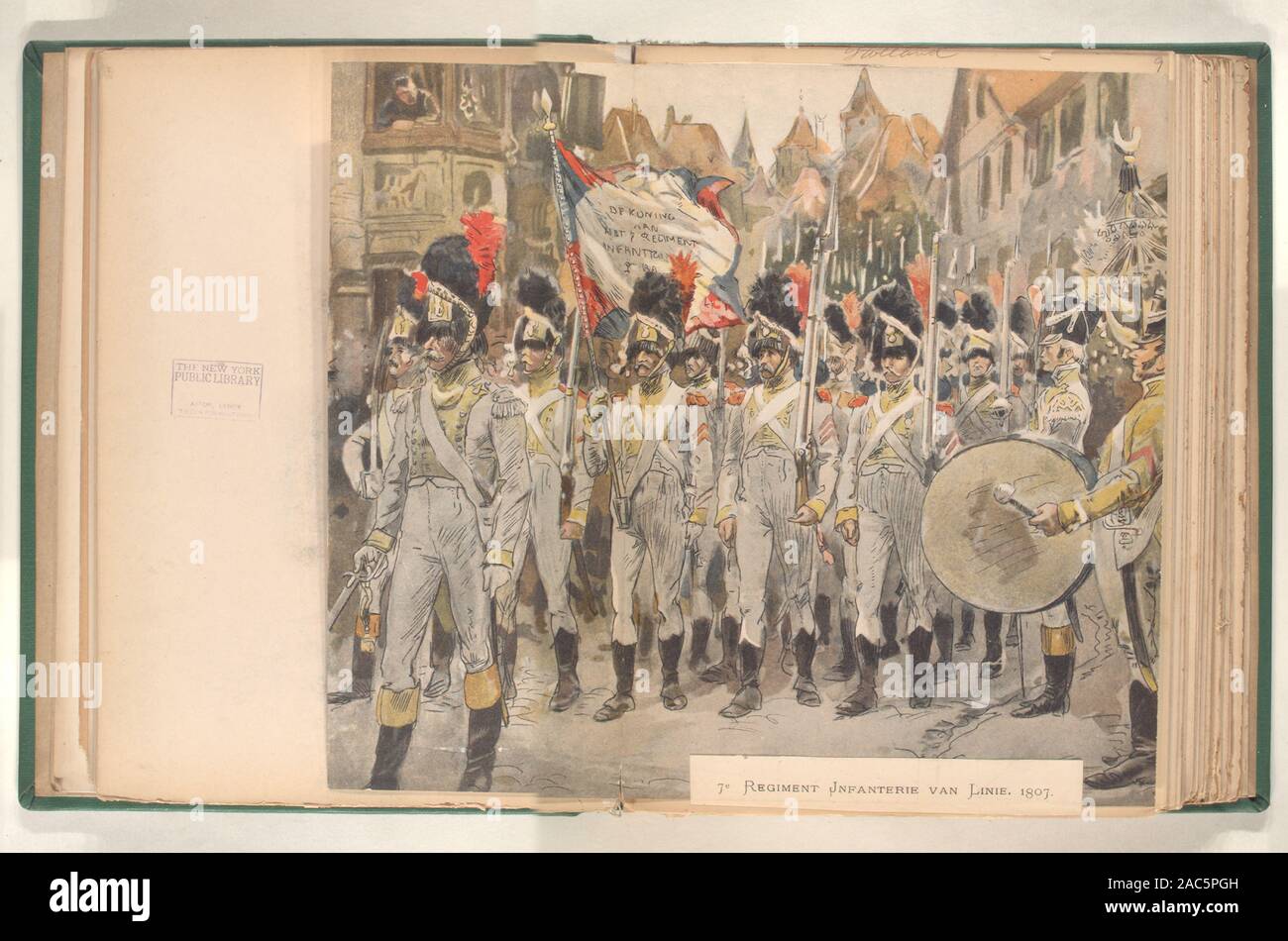 Soldier of Holland, Dutch, 7-e Regiment Infanterie van Linie 1807 ...