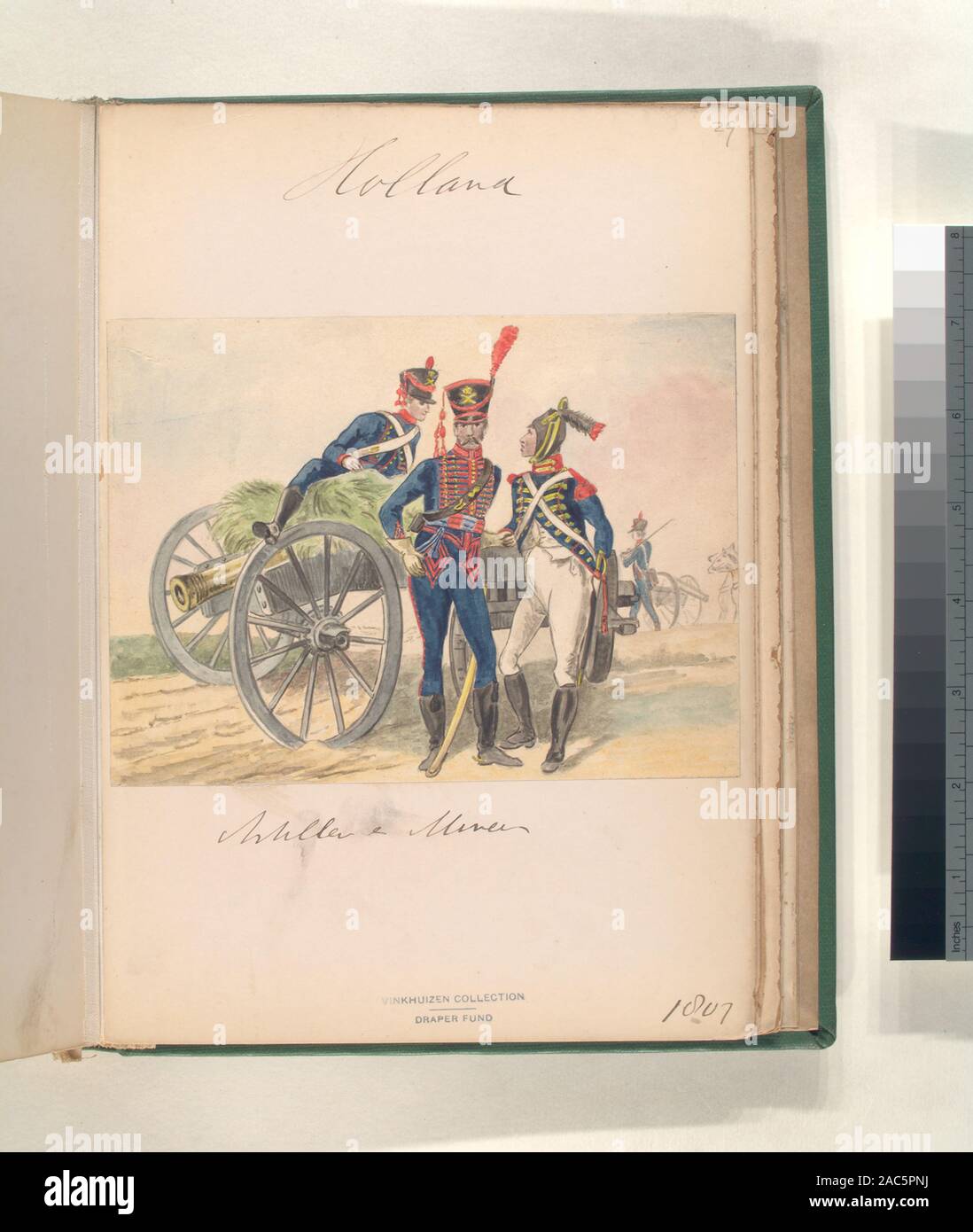 Soldier of Holland, Dutch, Artillerie en Mineur 1807 Draper Fund ...
