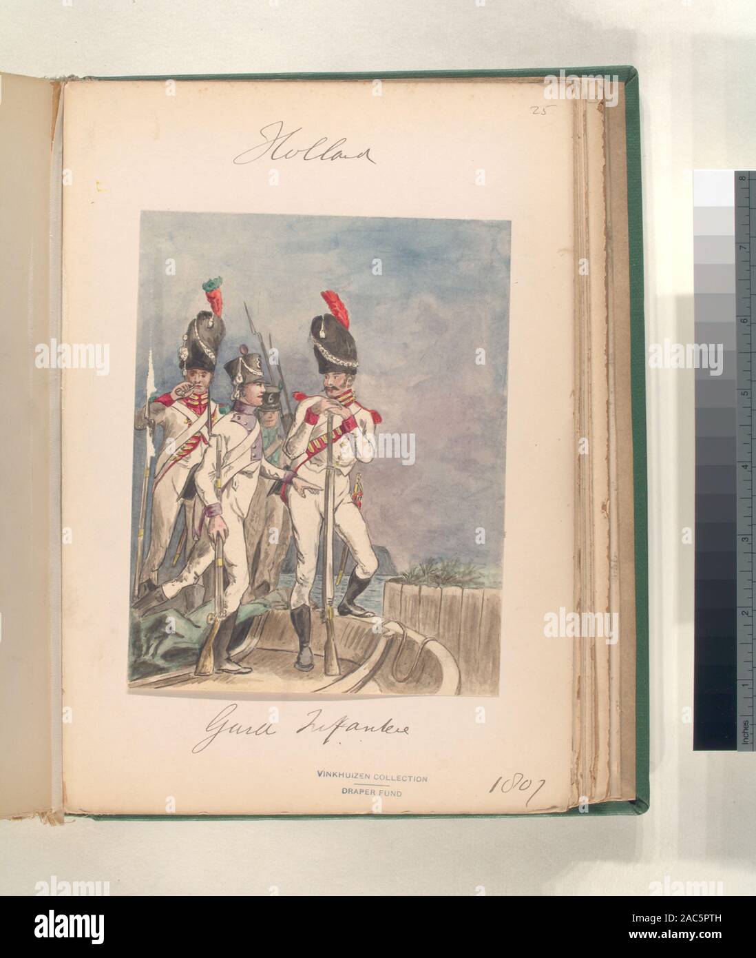 Soldier of Holland, Dutch, Garde Infanterie 1807 Draper Fund; Holland ...