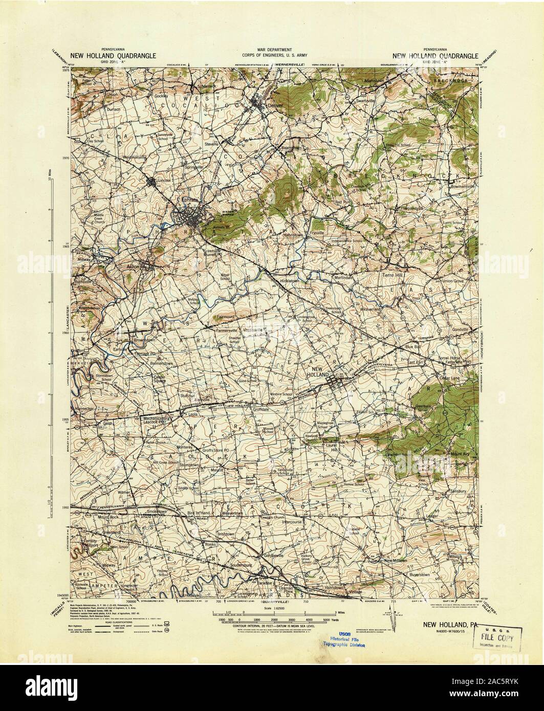 New holland pennsylvania map hi-res stock photography and images - Alamy