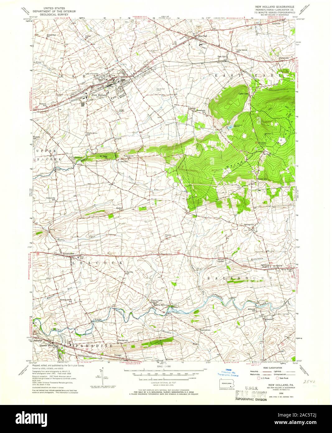 New holland pennsylvania map hi-res stock photography and images - Alamy