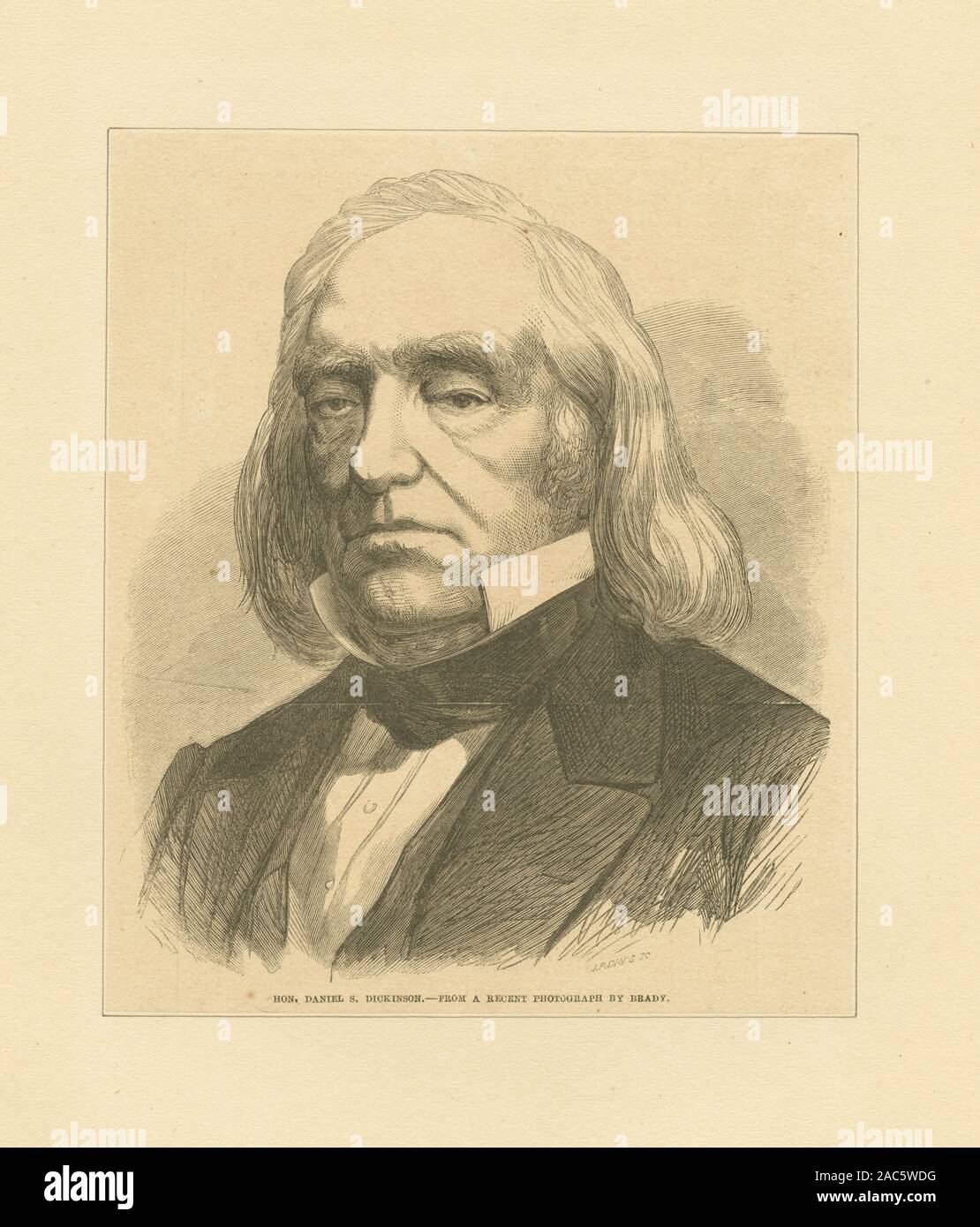Hon Daniel S Dickinson Title from Calendar of Emmet Collection. EM11791 ...