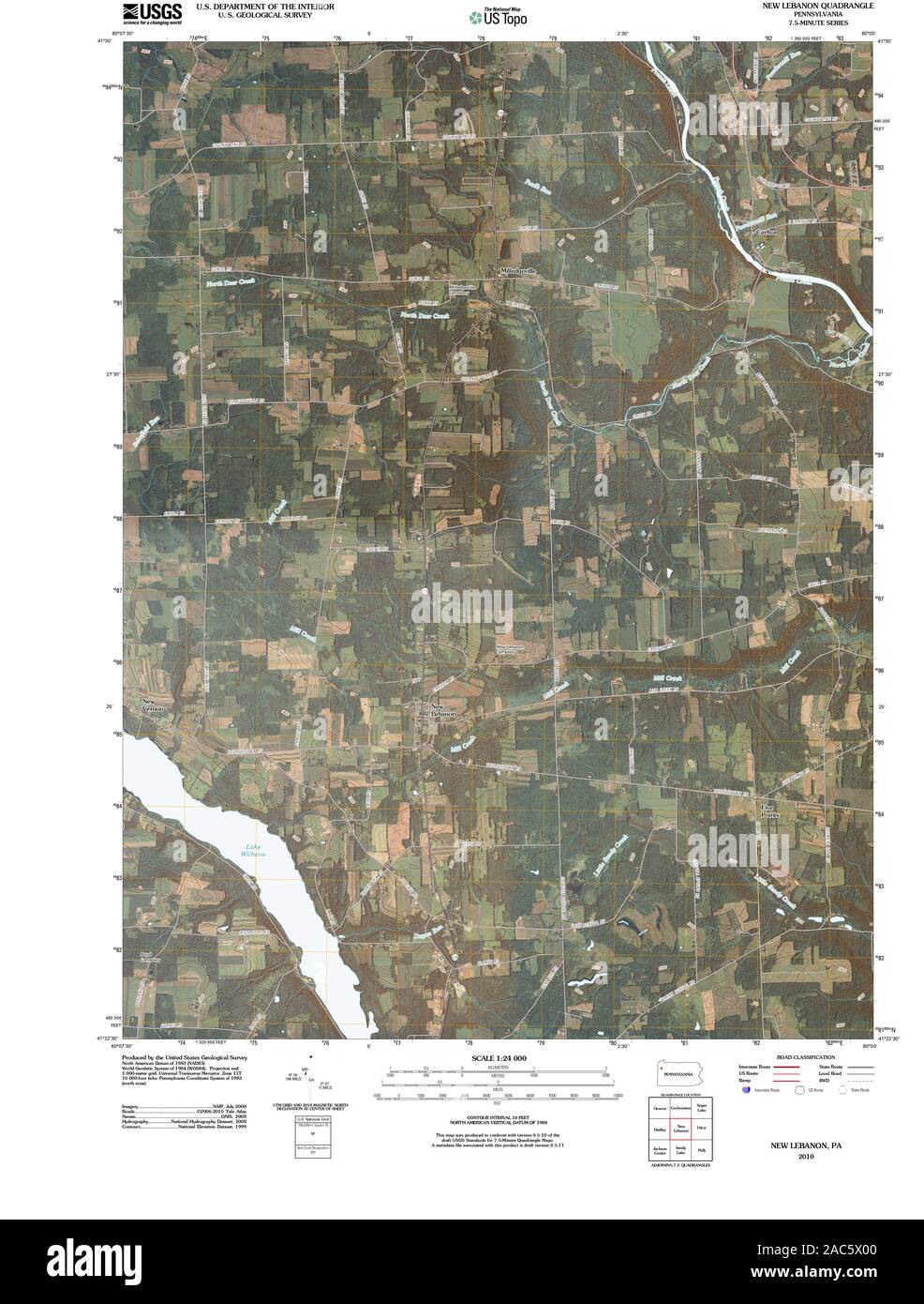 Map of lebanon pennsylvania hi-res stock photography and images - Alamy