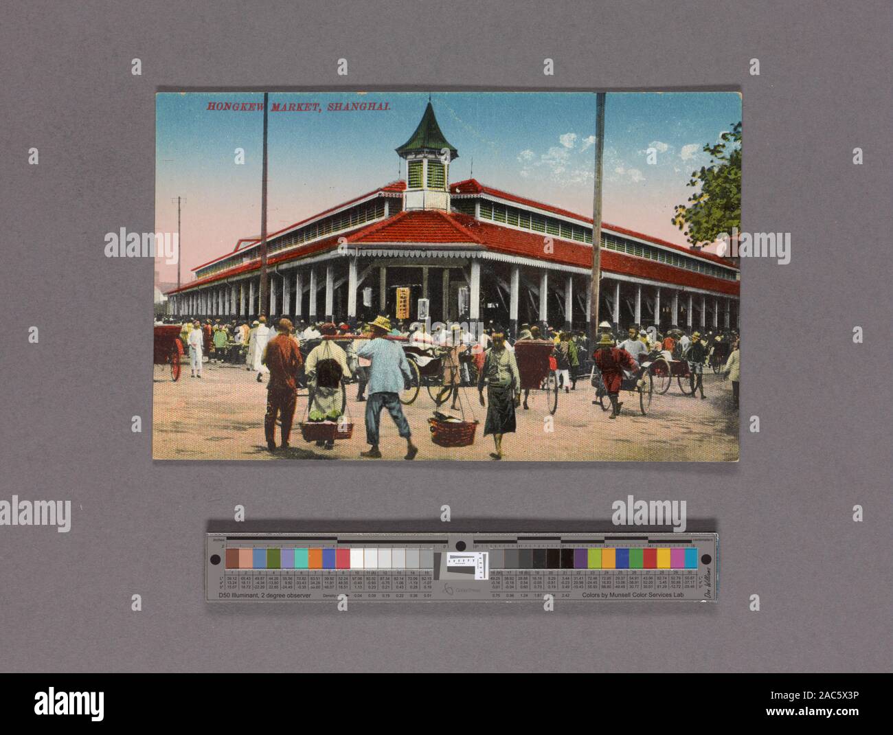 Hongkew Market, Shanghai Young Photo Co. Nanking Road Shanghai Printed ...