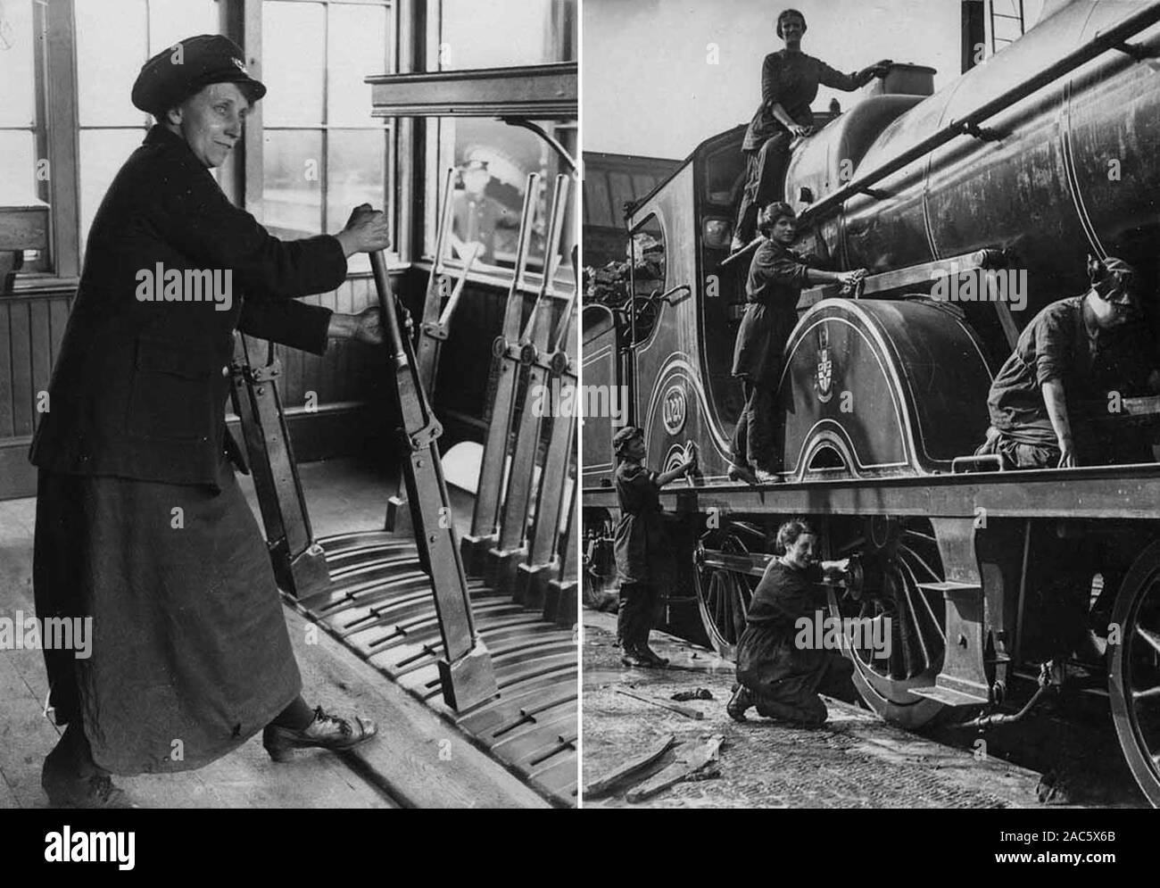 Photograph from the first world war showing British women working in ...