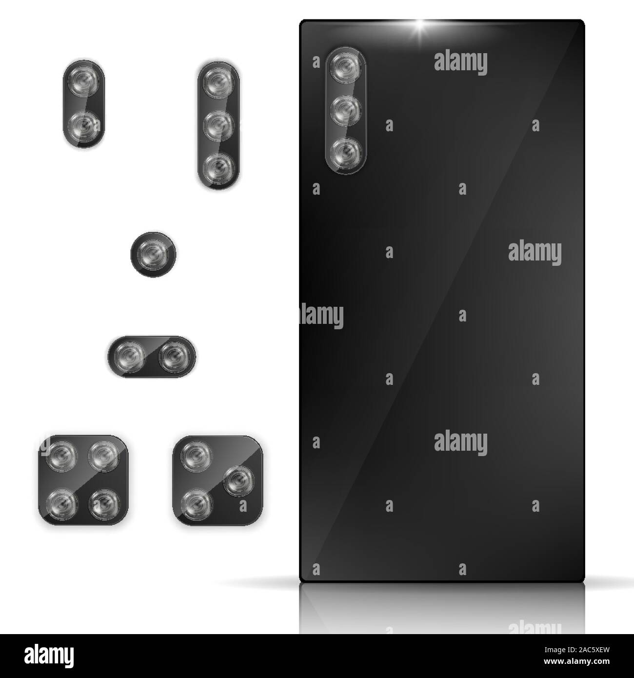 Back to camera lens Stock Vector Images - Alamy