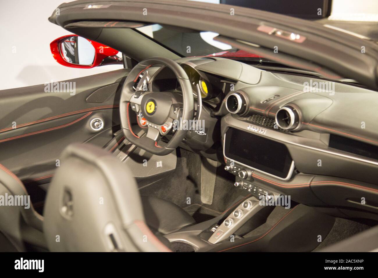 Ferrari California interior Stock Photo - Alamy