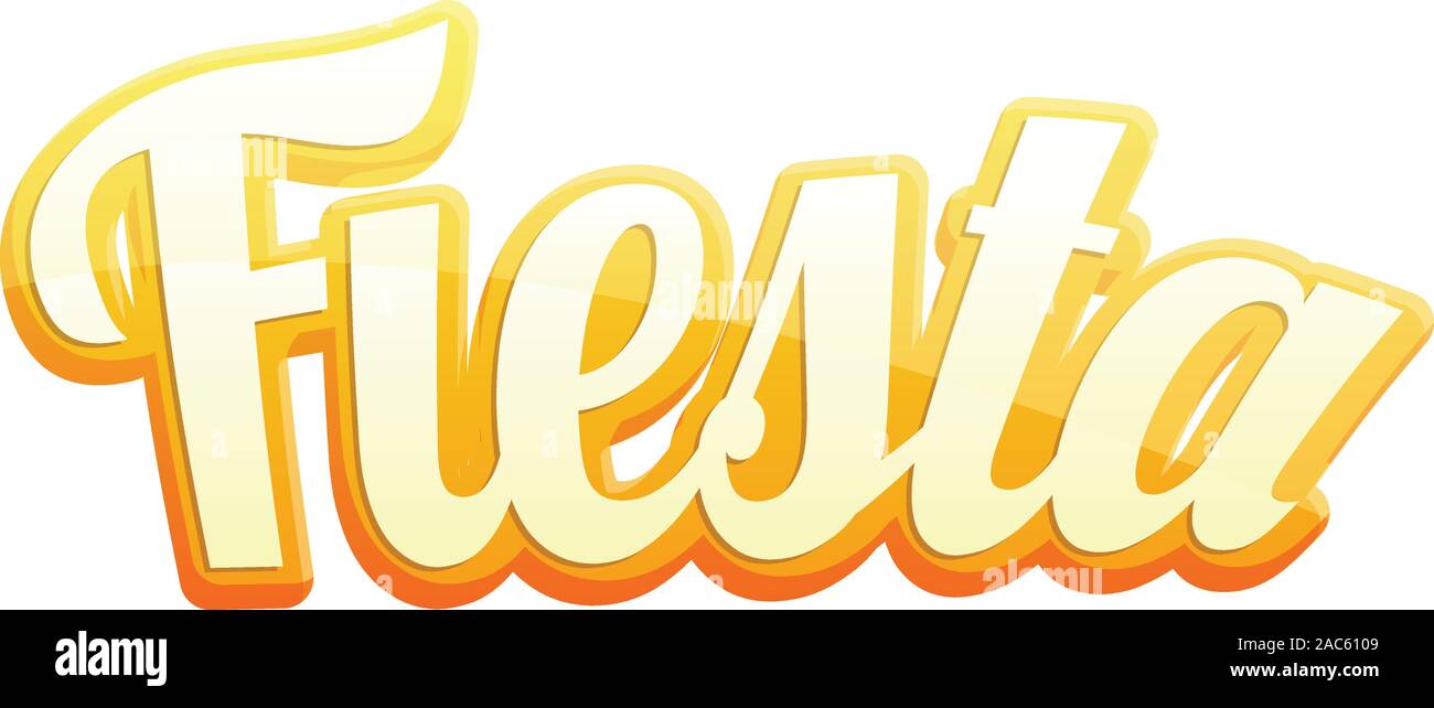 Fiesta gold text icon. Cartoon of fiesta gold text vector icon for web ...
