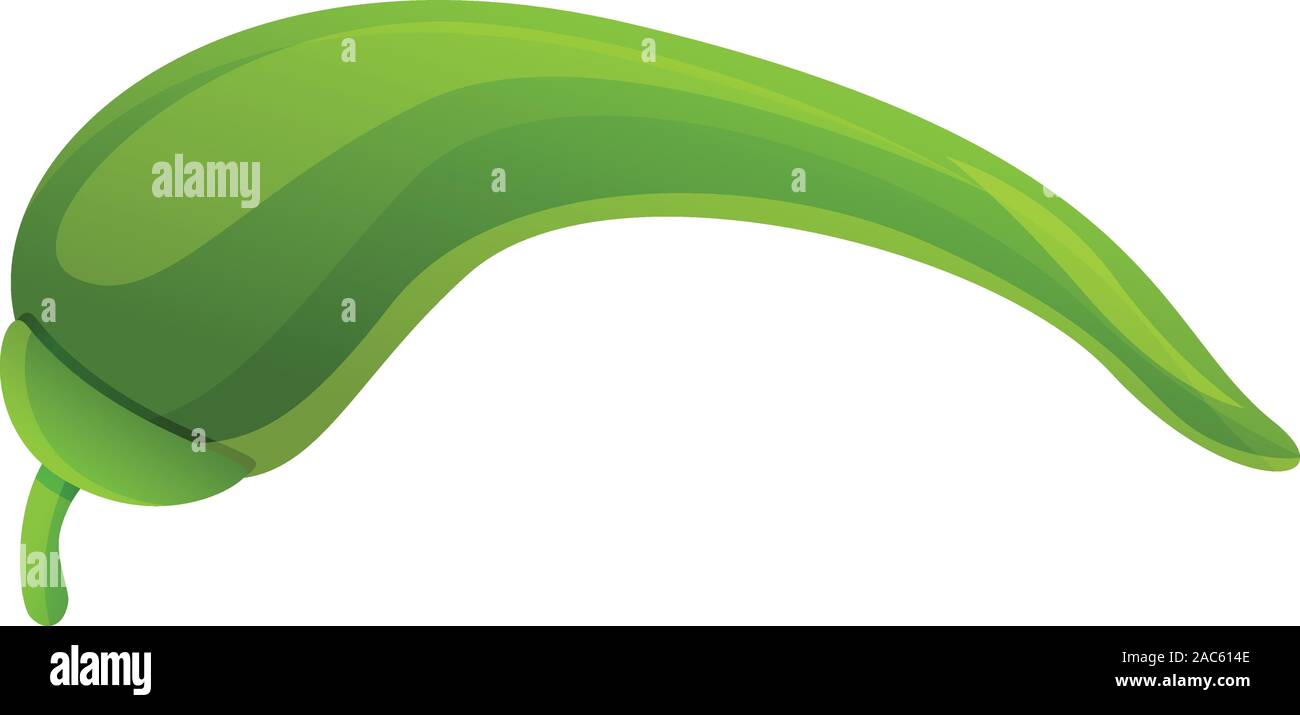 Green chili icon. Cartoon of green chili vector icon for web design ...