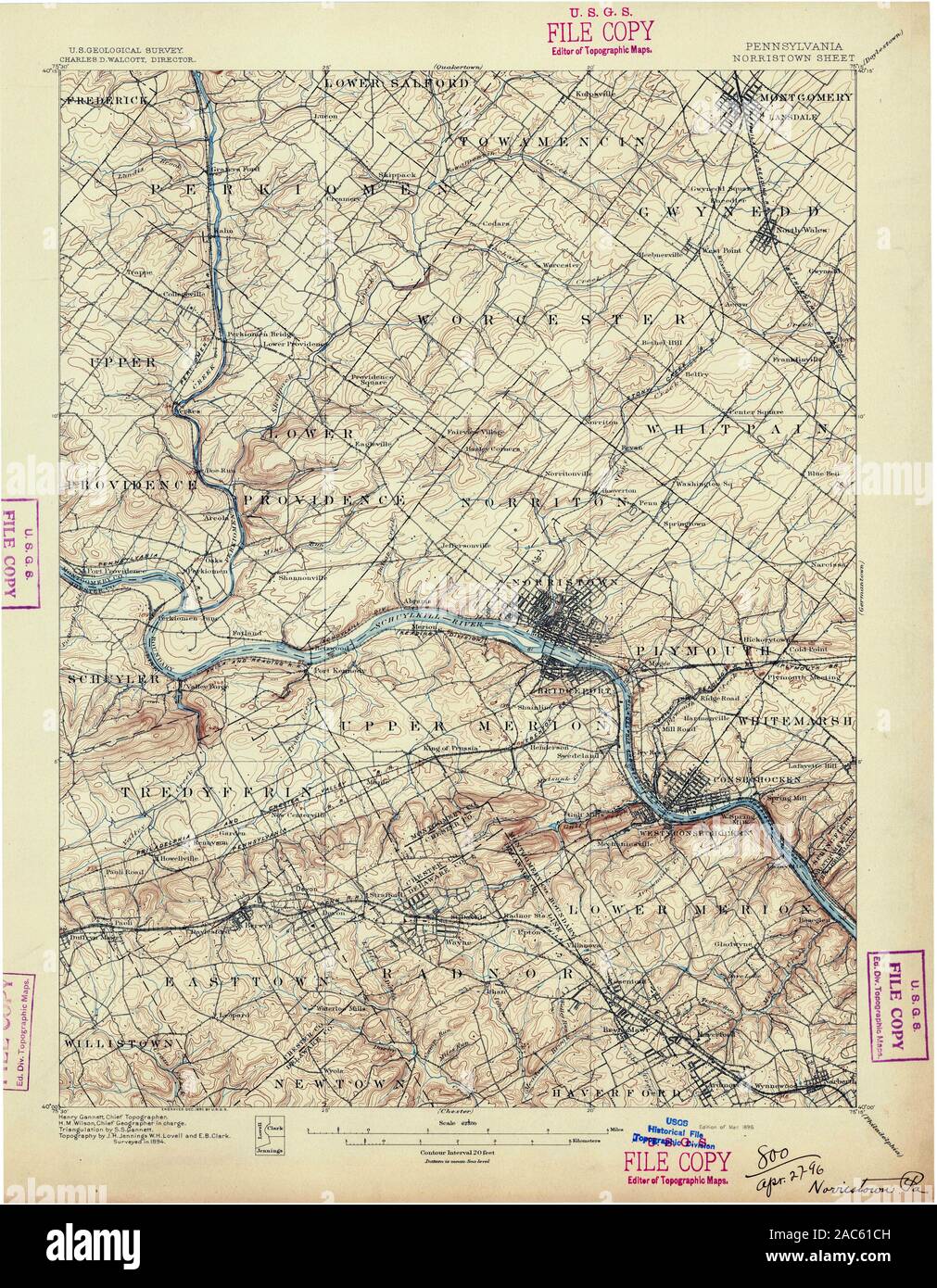 Norristown map hi-res stock photography and images - Alamy