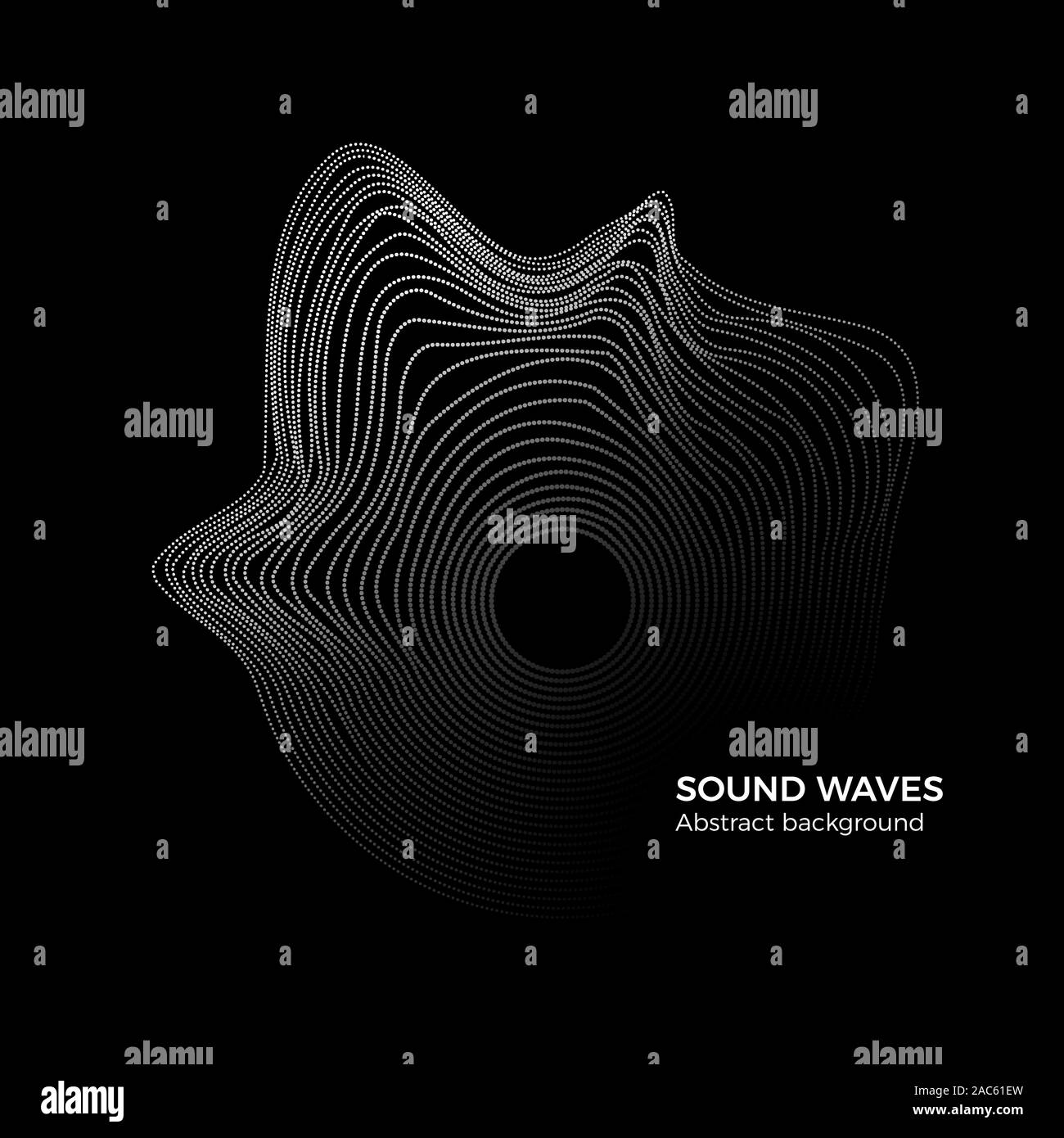 Sound waves abstract background. Music equalizer motion effect. Digital ...