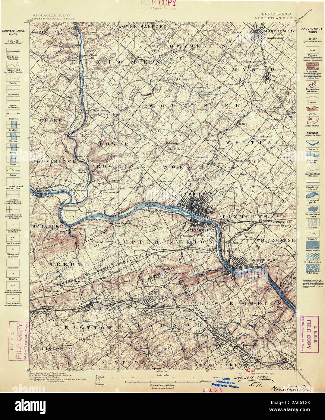 Norristown map hi-res stock photography and images - Alamy