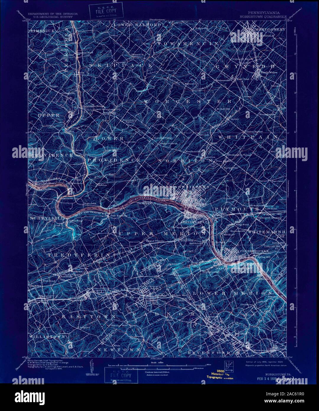 Norristown pennsylvania map hi-res stock photography and images - Alamy