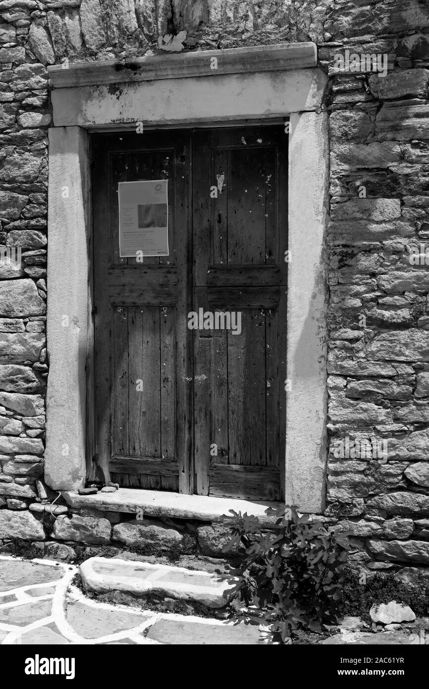 Old ruins in village Black and White Stock Photos & Images - Alamy