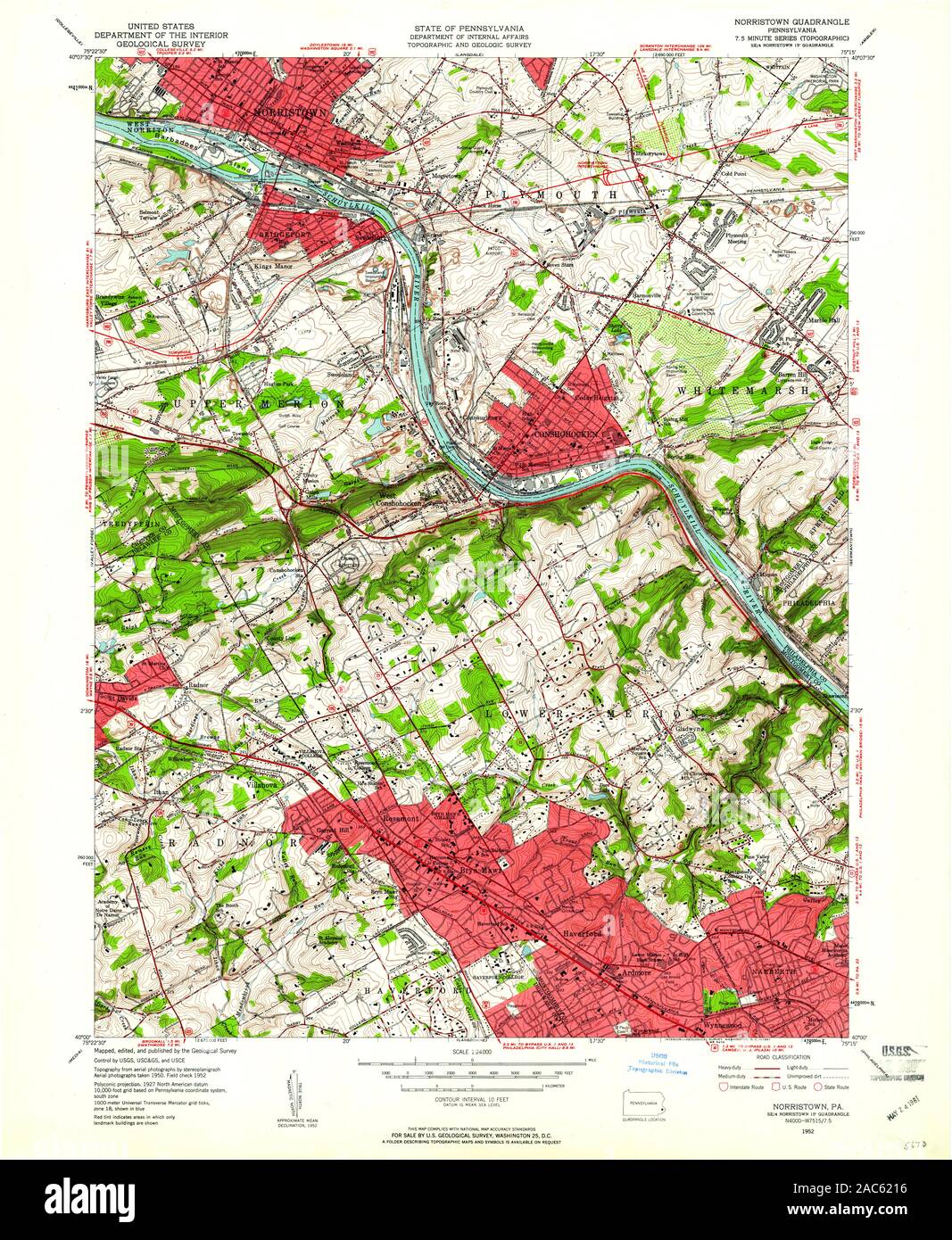 Norristown map hi-res stock photography and images - Alamy