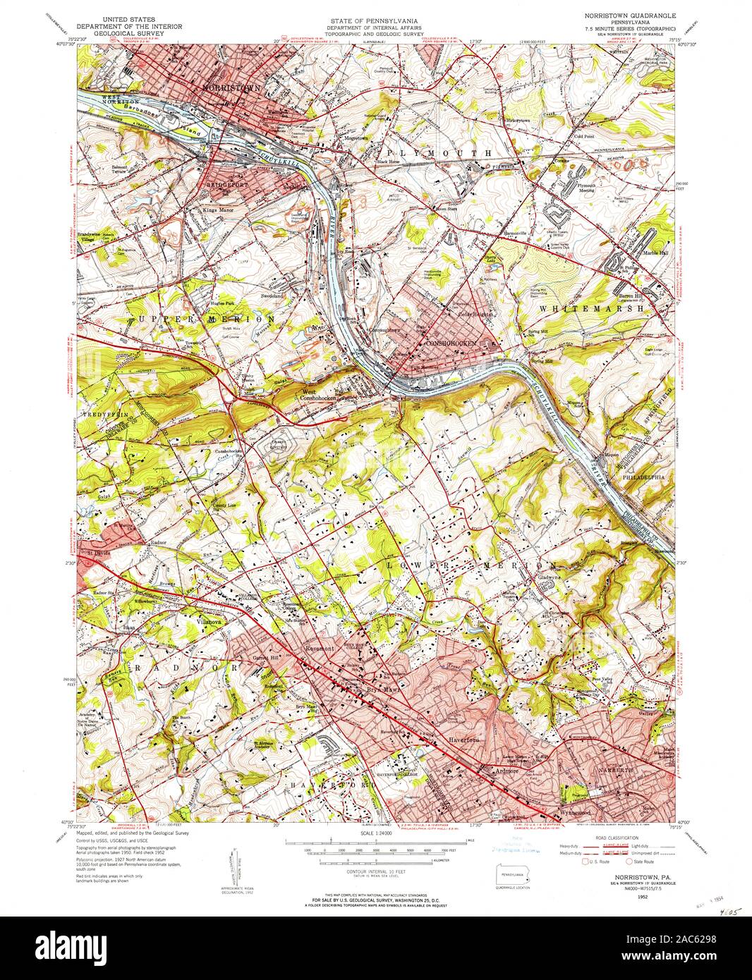 Map of norristown hi-res stock photography and images - Alamy