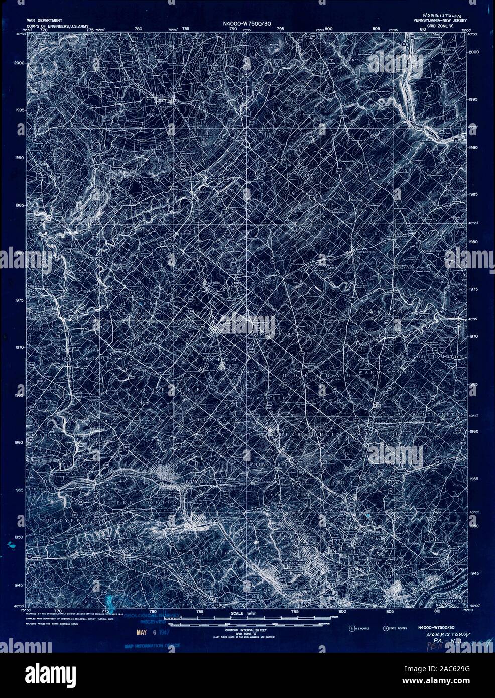 Norristown pennsylvania map hi-res stock photography and images - Alamy