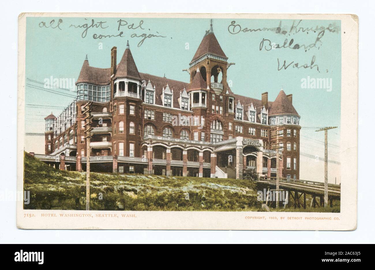 Hotel Washington, Seattle, Wash 1903-1904Hotel Washington, Seattle ...