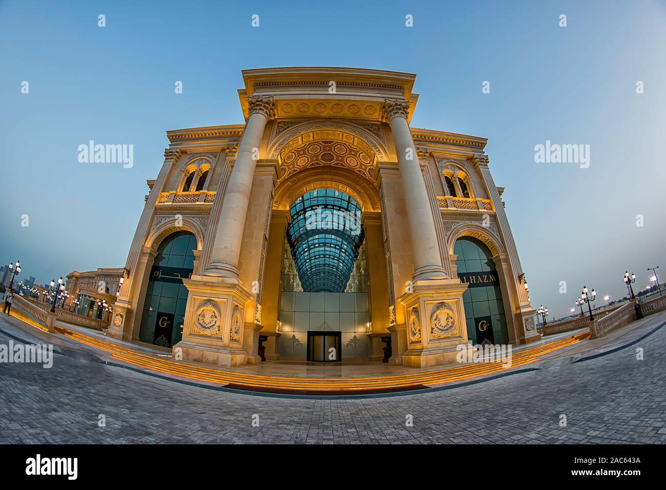 The new luxury Al Hazm shopping mall in the city of Doha Stock Photo ...