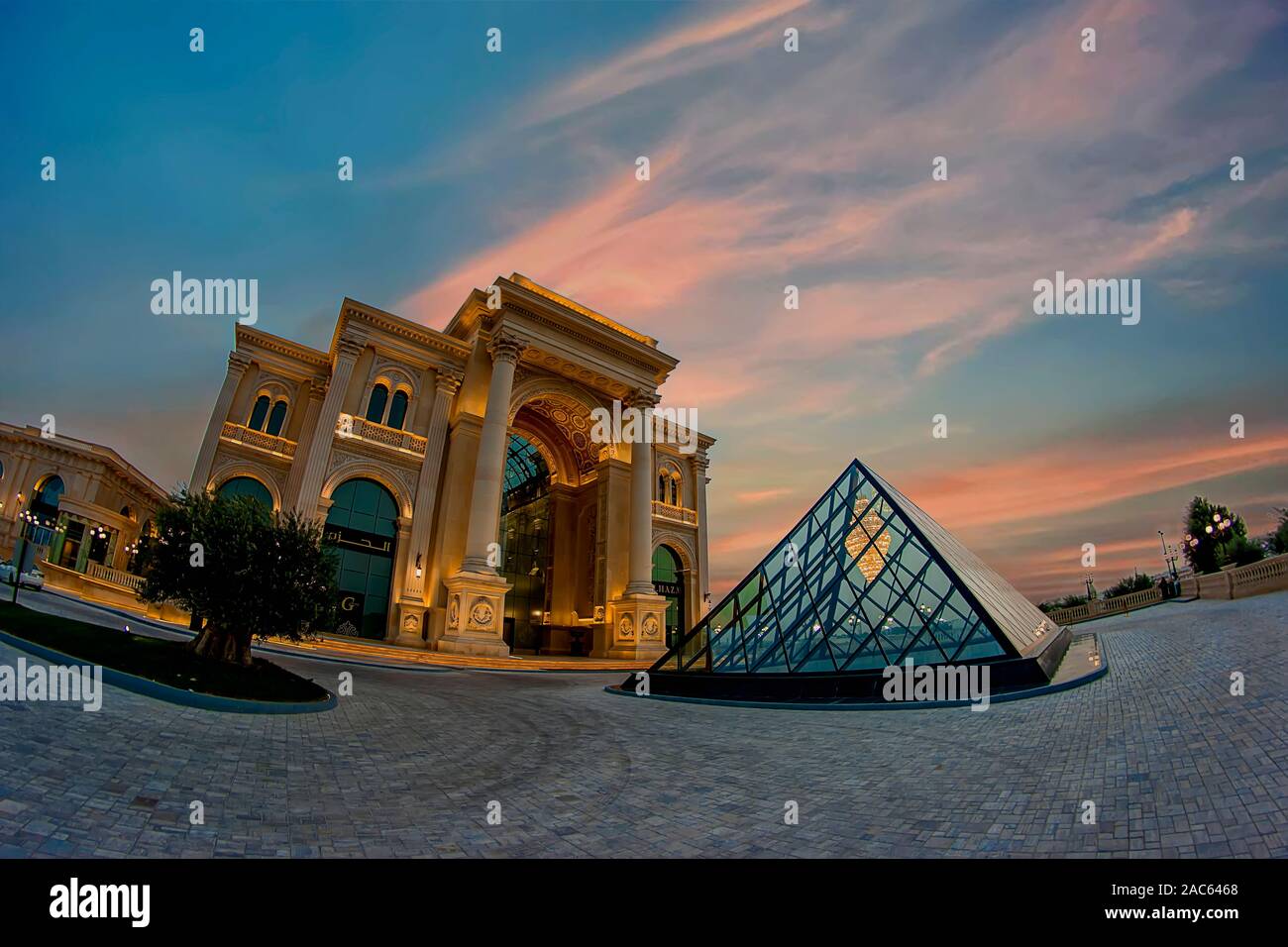 The new luxury Al Hazm shopping mall in the city of Doha Stock Photo ...