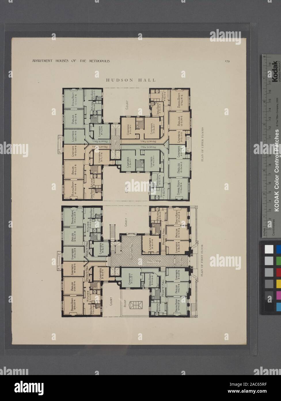 Hudson Hall Plan of first floor; Plan of upper floors Includes ...