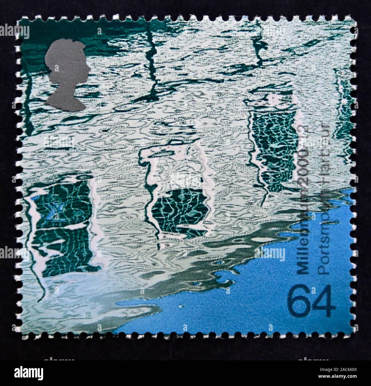 Postage stamp. Great Britain. Queen Elizabeth II. Millenium Projects ...
