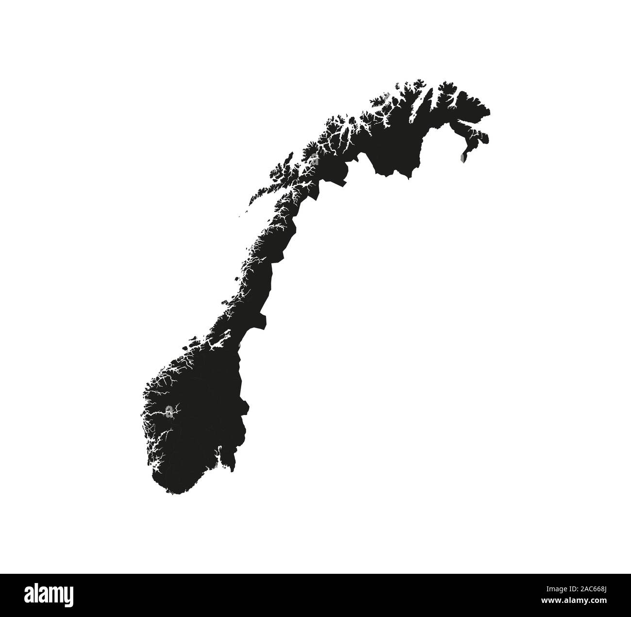 Norway map on white background. Vector illustration Stock Vector Image ...