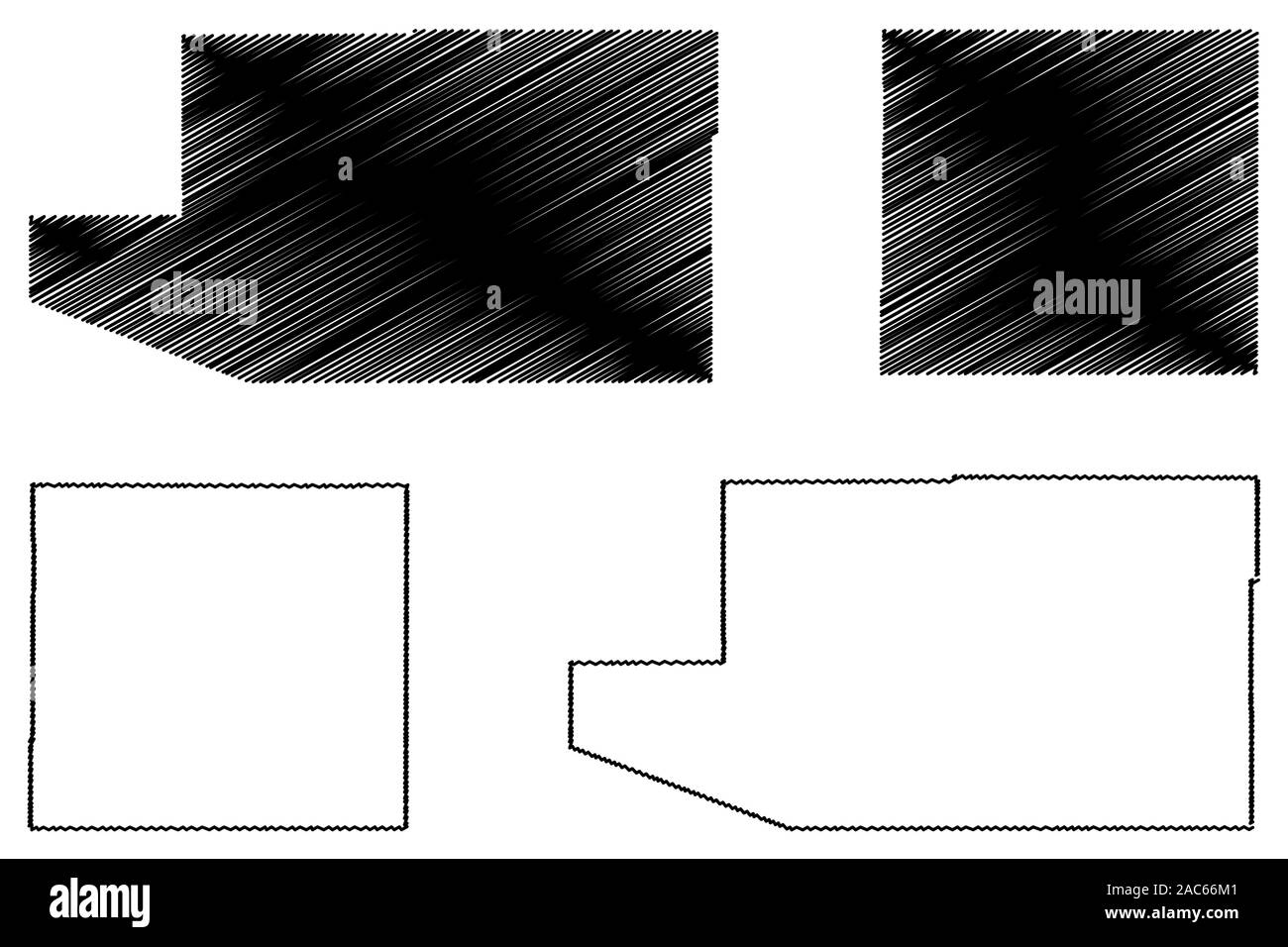 Cochise vector outline map hi-res stock photography and images - Alamy