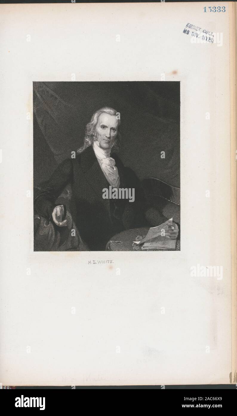 Hugh Lawson White EM15333; Hugh Lawson White Stock Photo - Alamy