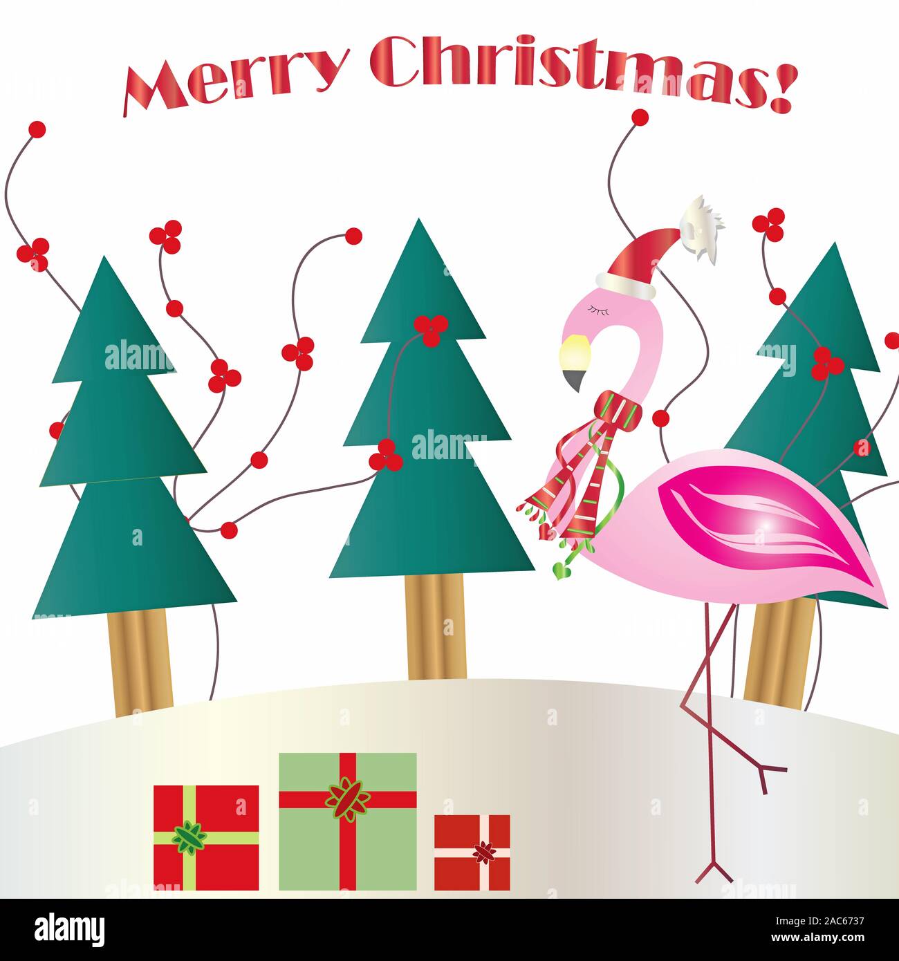 Flamingo cartoon illustration hi-res stock photography and images - Alamy