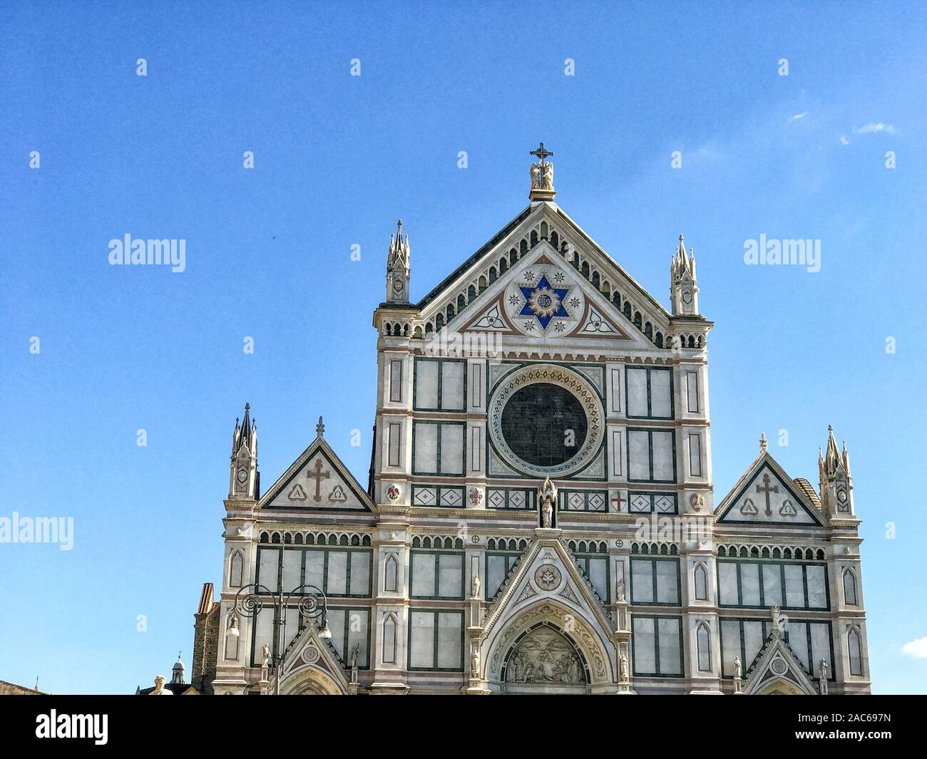 Santa Croce Square architecture, Florence Stock Photo - Alamy