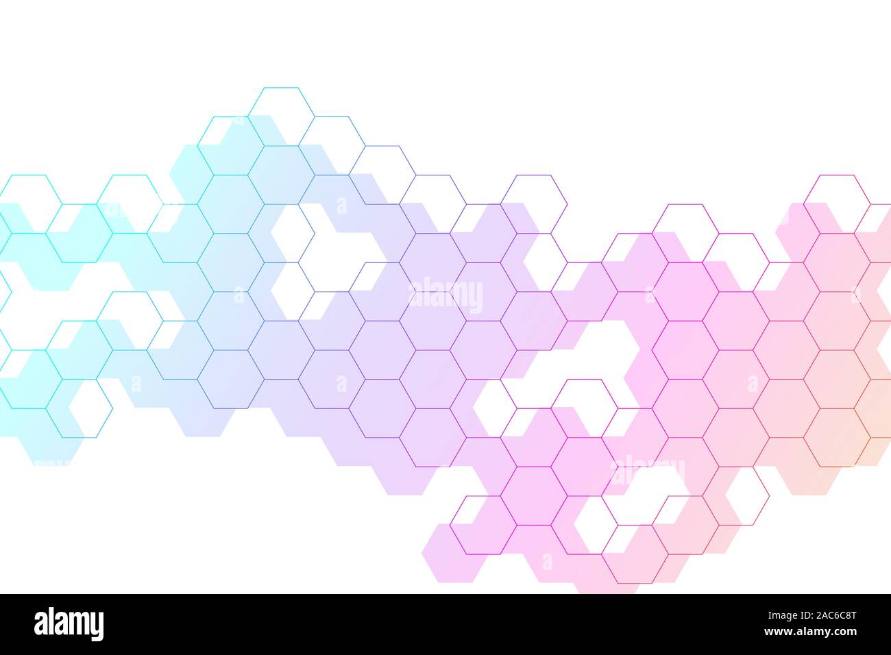 Hexagons abstract background with geometric shapes. Science, technology and medical concept ...