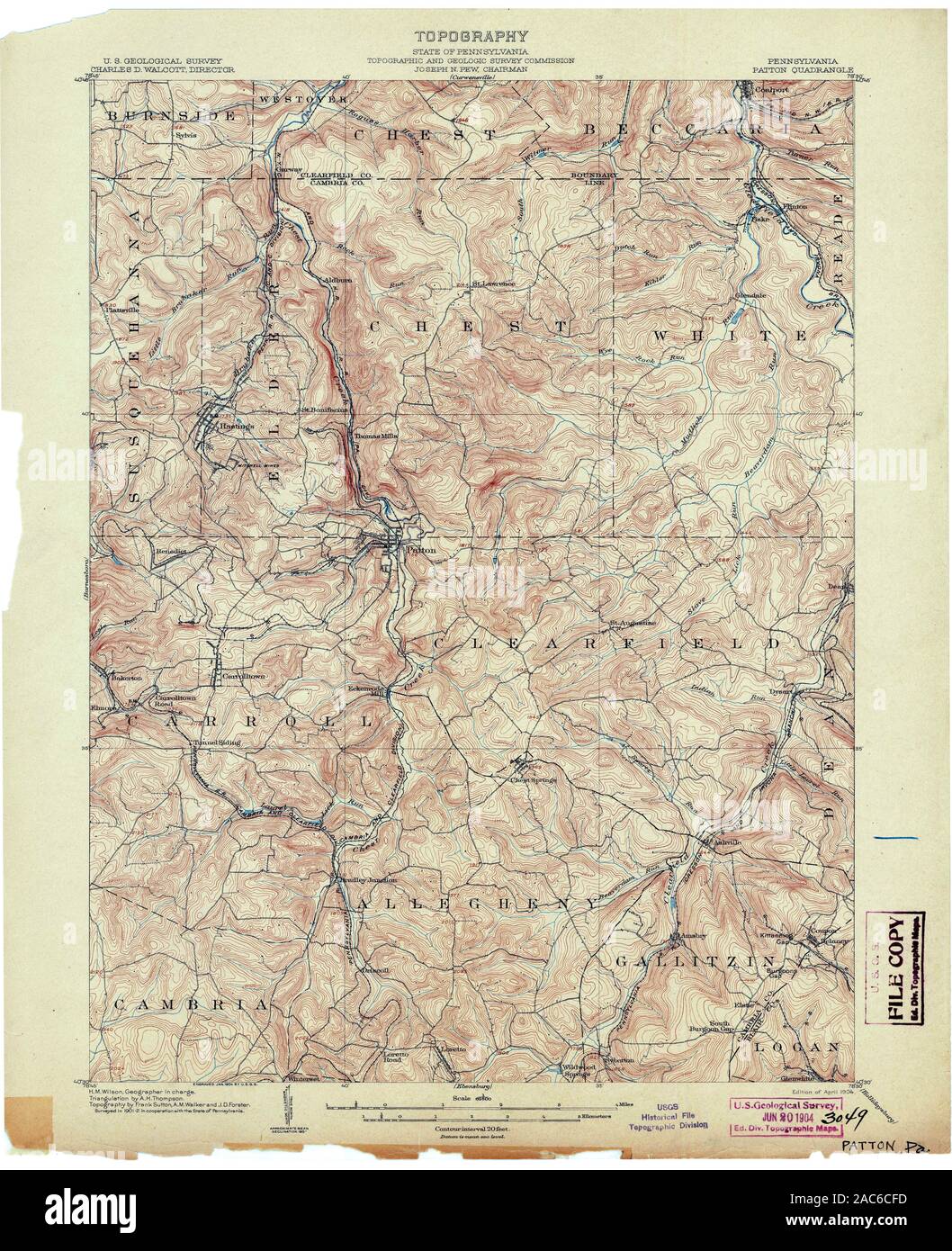 Map of patton hi-res stock photography and images - Alamy