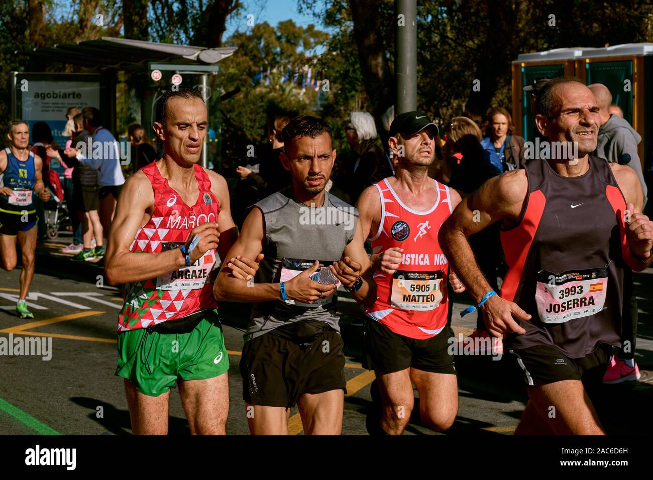 Running Marathon Valencia 2019 Spain Stock Photo - Alamy