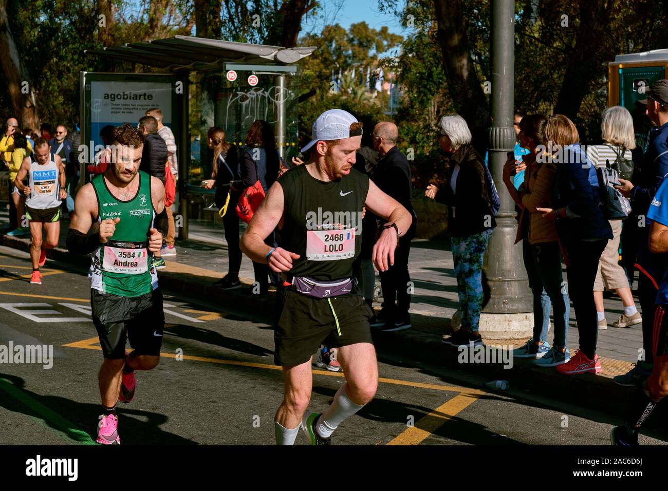 Running Marathon Valencia 2019 Spain Stock Photo - Alamy