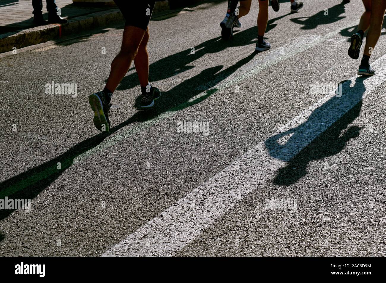 Running Marathon Valencia 2019 Spain Stock Photo - Alamy