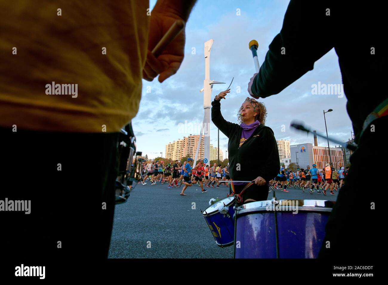 Running Marathon Valencia 2019 Spain Stock Photo - Alamy