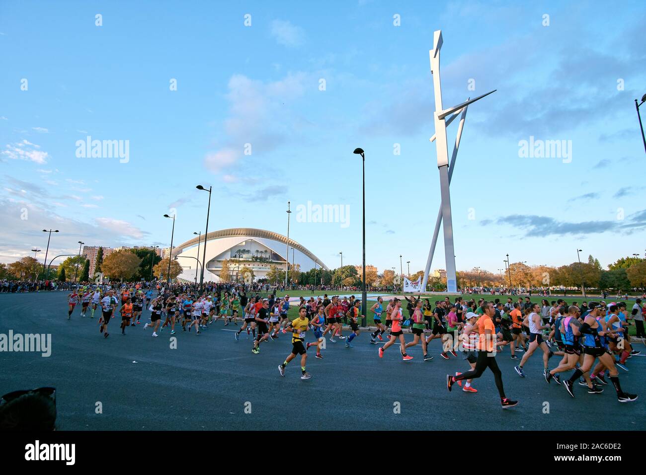 Running Marathon Valencia 2019 Spain Stock Photo - Alamy