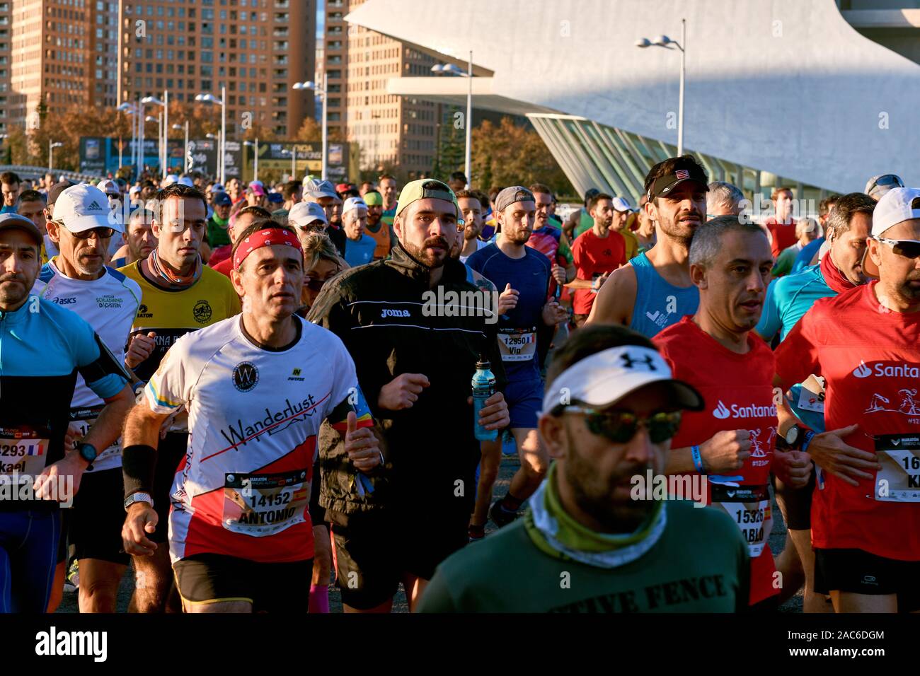 Running Marathon Valencia 2019 Spain Stock Photo - Alamy