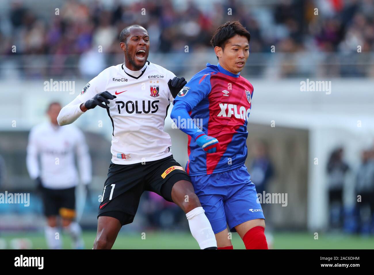 (L-R) Martinus (Reds), Masato Morishige (FC Tokyo), NOVEMBER 30, 2019 ...