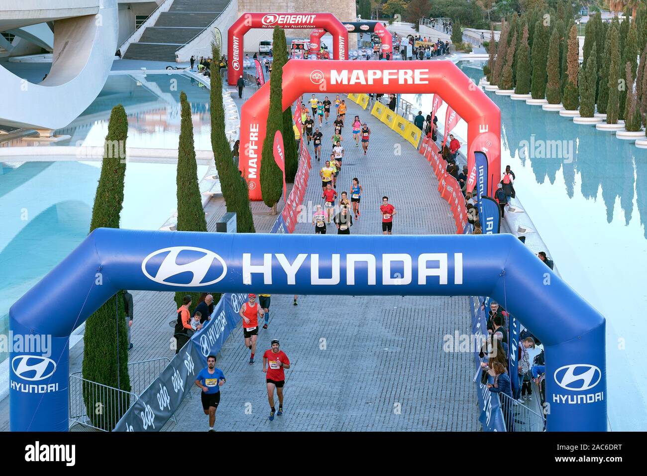 Running Marathon Valencia 2019 Spain Stock Photo - Alamy