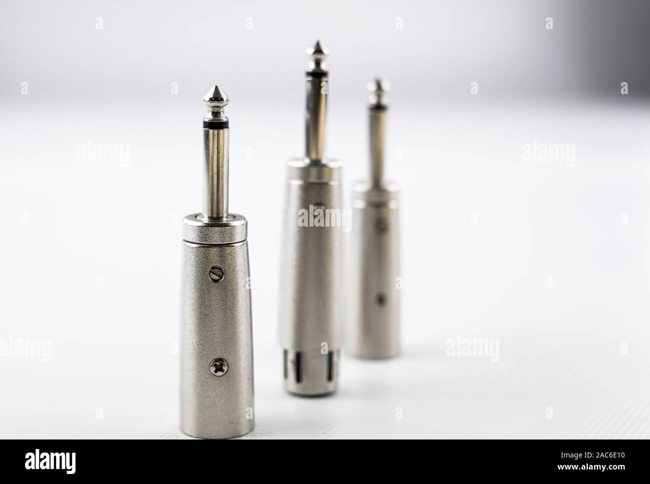 jack type metal audio connectors with balanced male and female canon ...