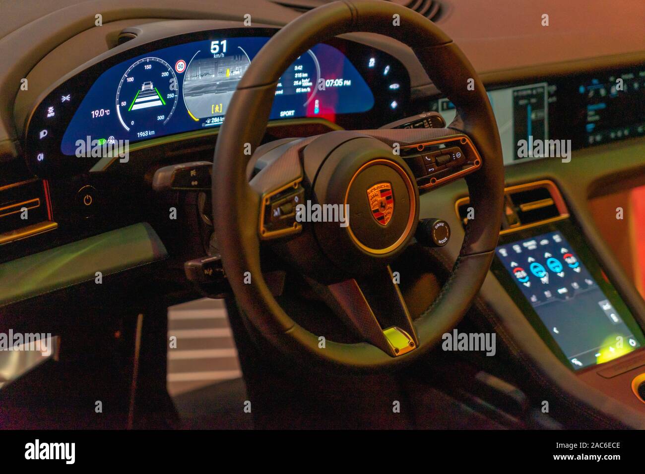 Porsche interior close up hi-res stock photography and images - Alamy