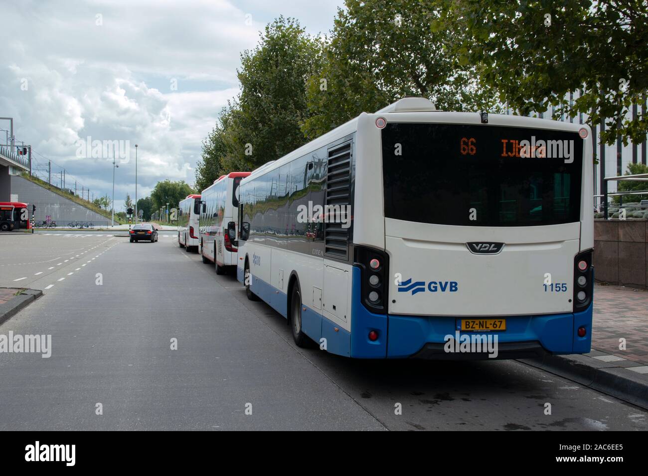 Bus 66 At The Bijlmer Bus Station At Amsterdam The Netherlands 2019 ...