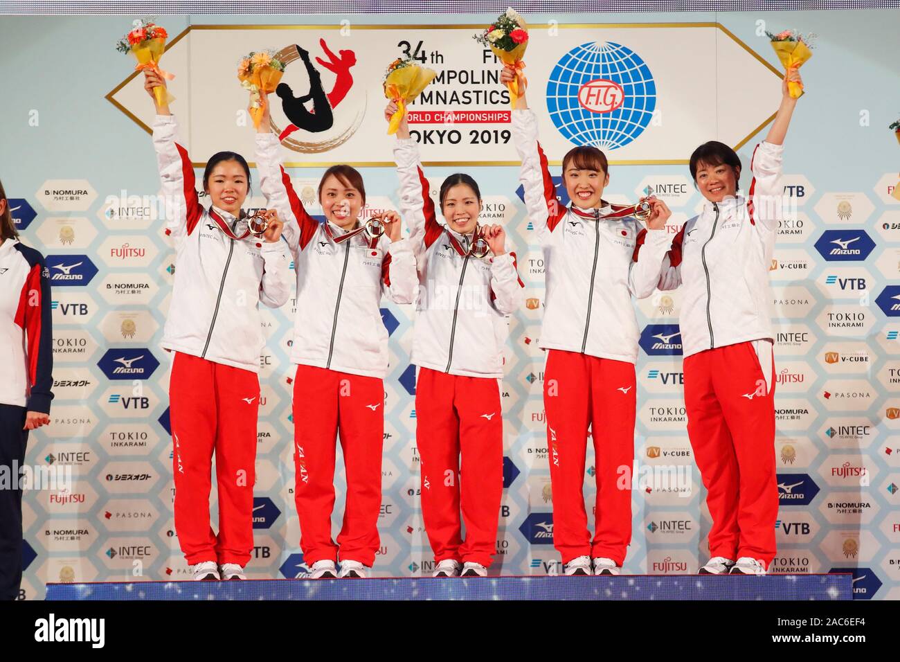 Japan team (JPN), NOVEMBER 29, 2019 - Trampoline : 34th FIG Trampoline ...