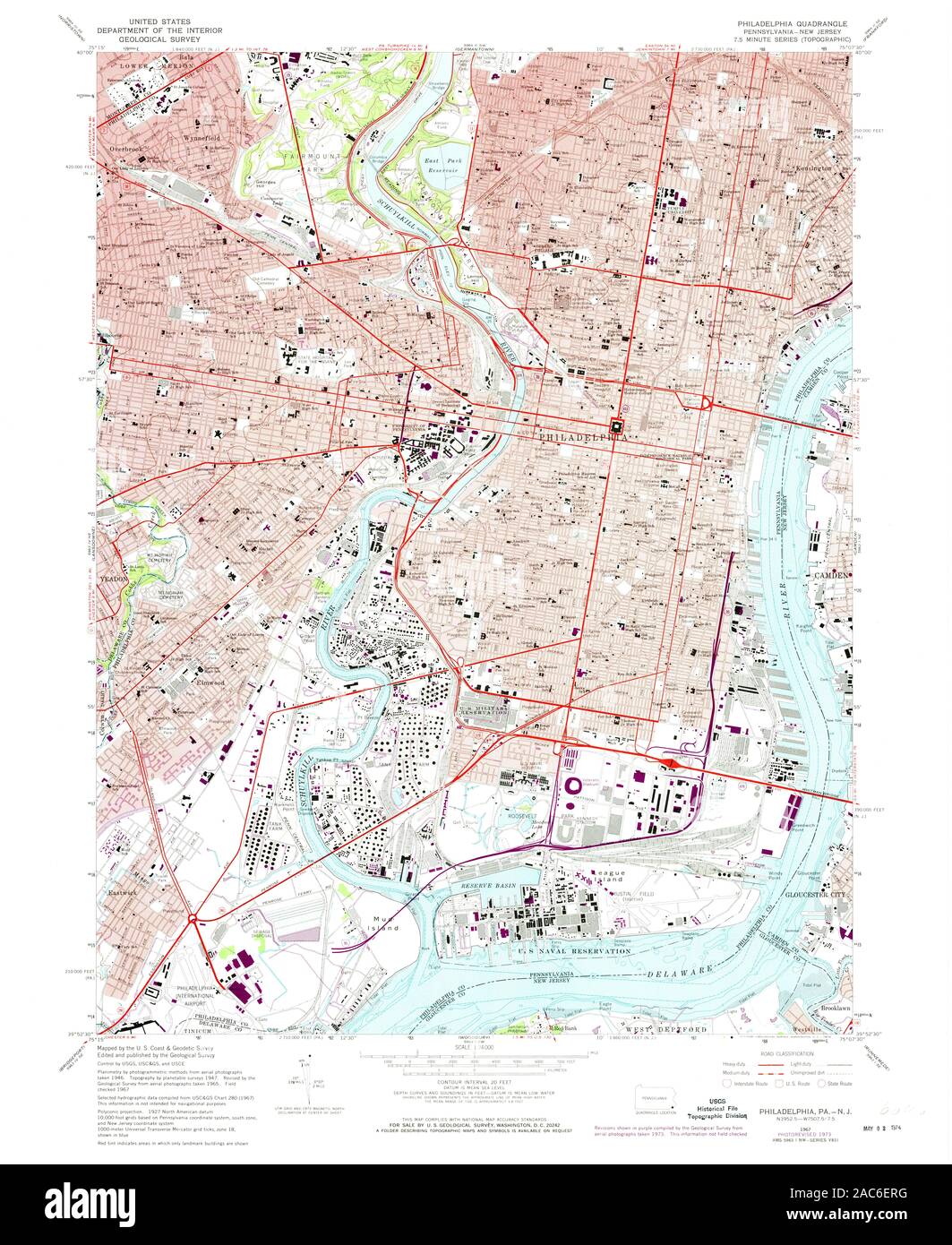 Historical philadelphia map Cut Out Stock Images & Pictures - Alamy