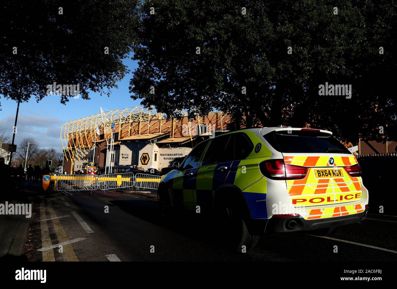 Police outside Molineux, Wolverhampton Stock Photo - Alamy