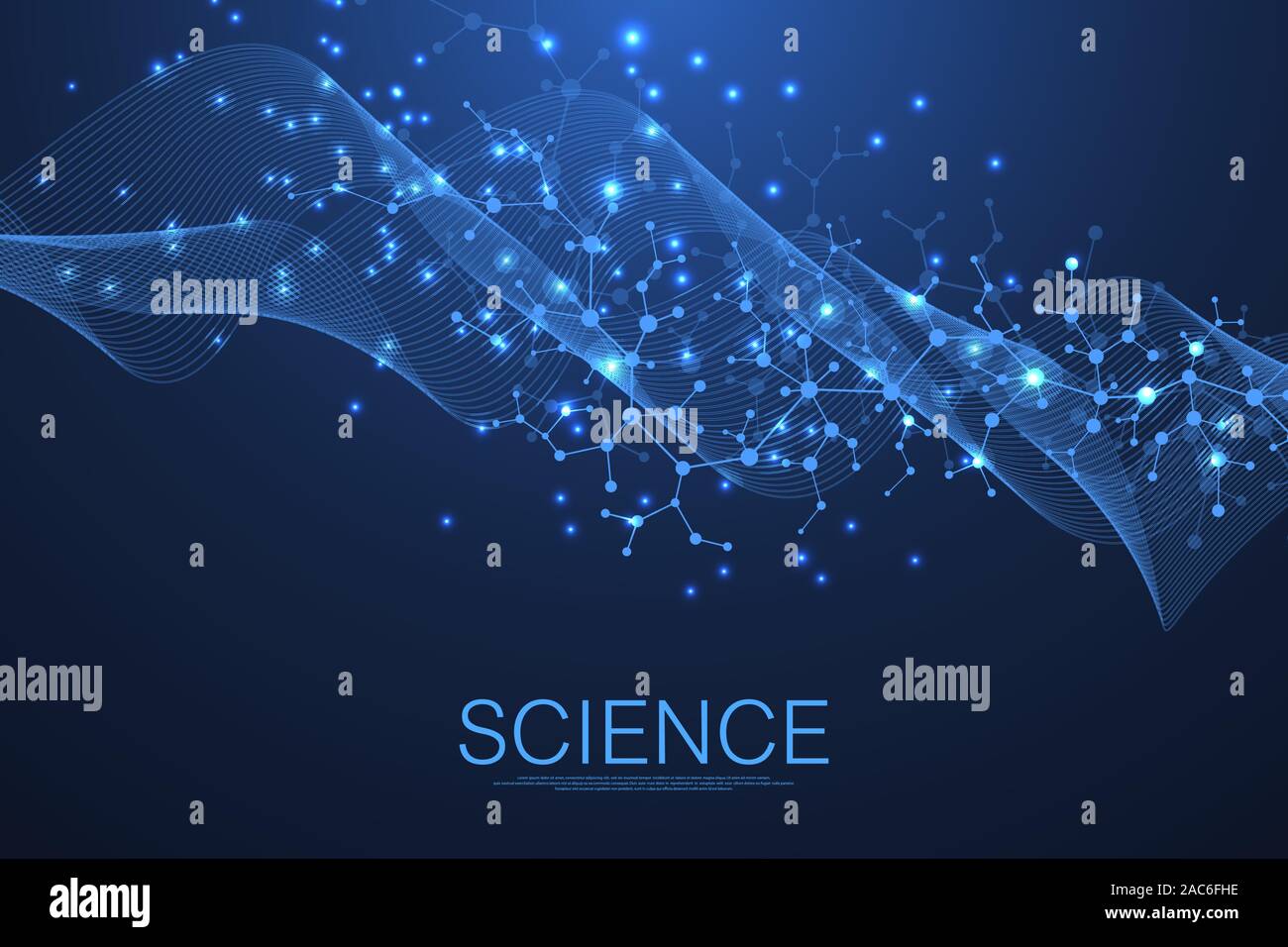 Scientific molecule background for medicine, science, technology ...